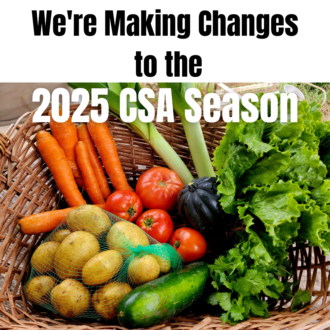 We're Making Changes to the 2025 CSA Season - Winter Green Farm